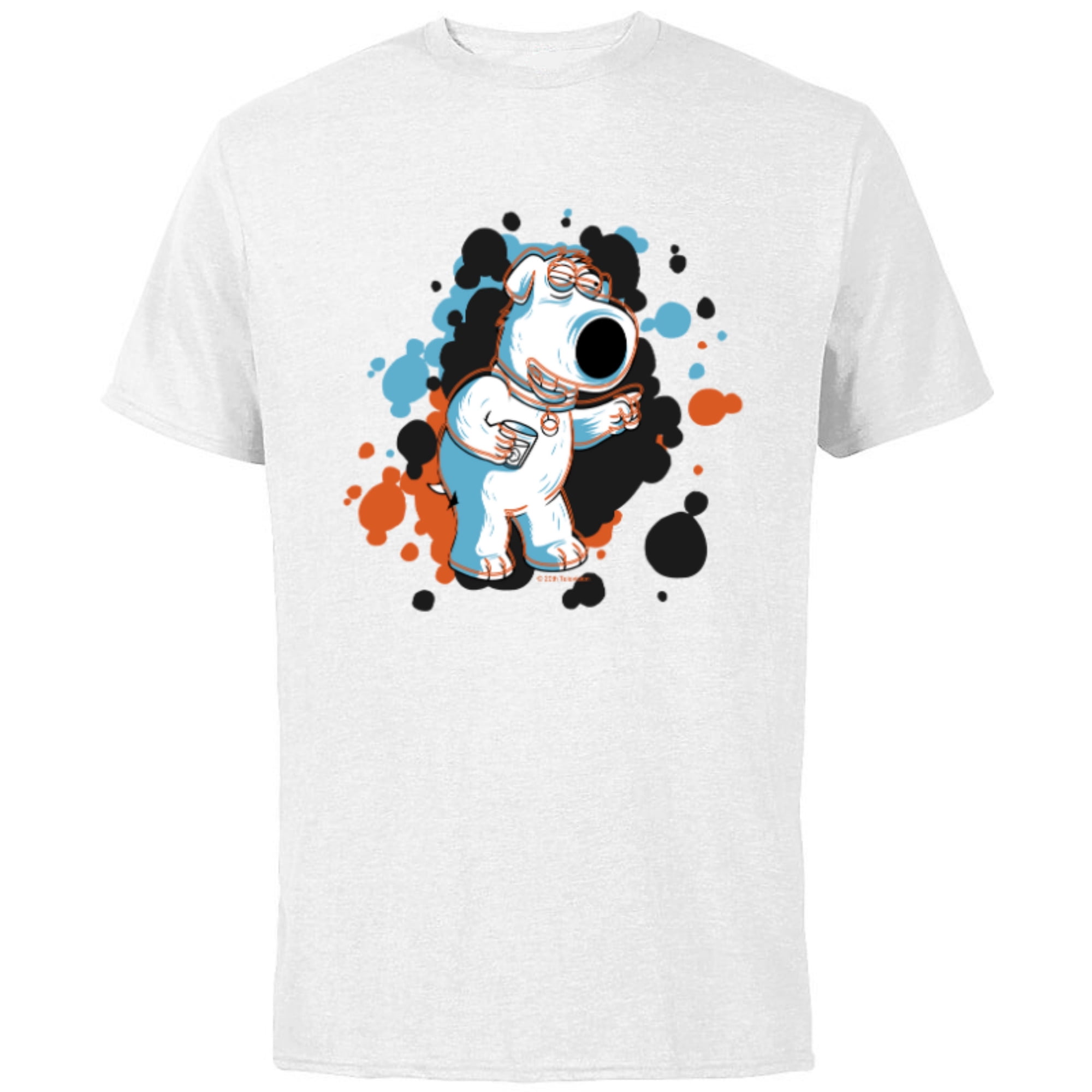Family Guy Brian Social Butterfly - Short Sleeve Cotton T-Shirt for ...
