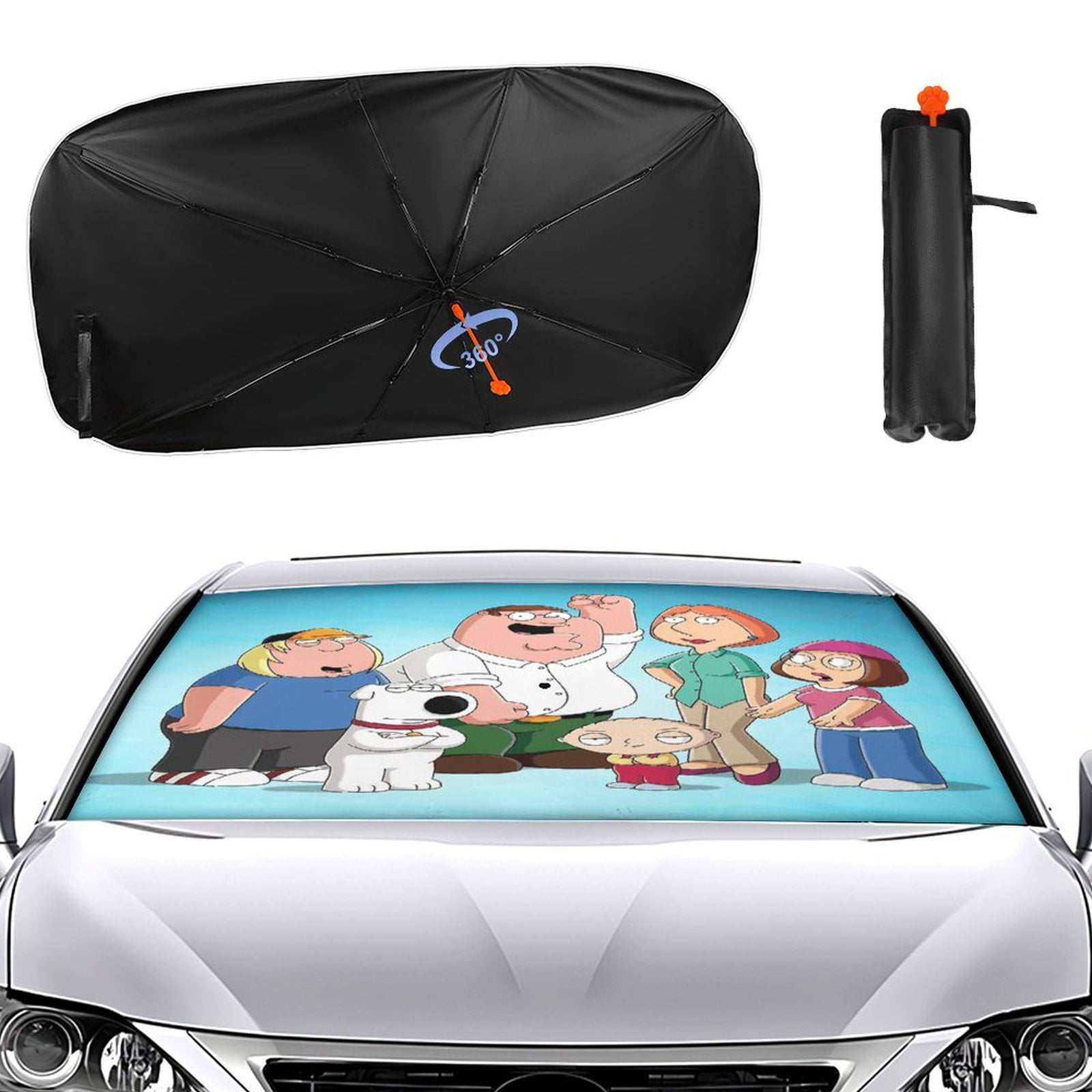 Family Guy Car Windshield Sun Shade Umbrella, Windshield Sun Shade ...