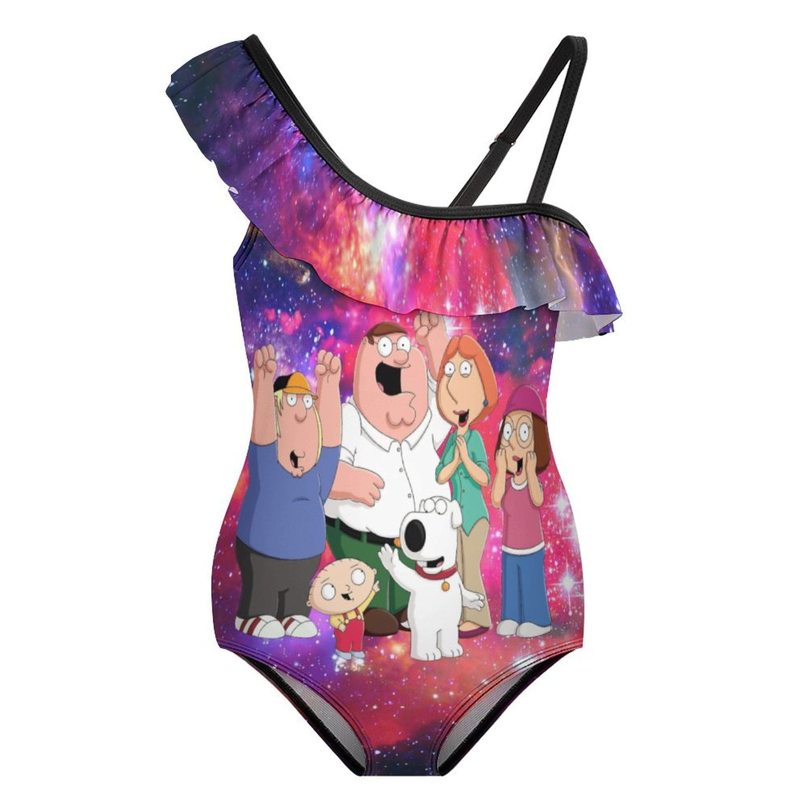 Family Guy Characters One-Piece Swimsuit for Girls Adjustable One ...