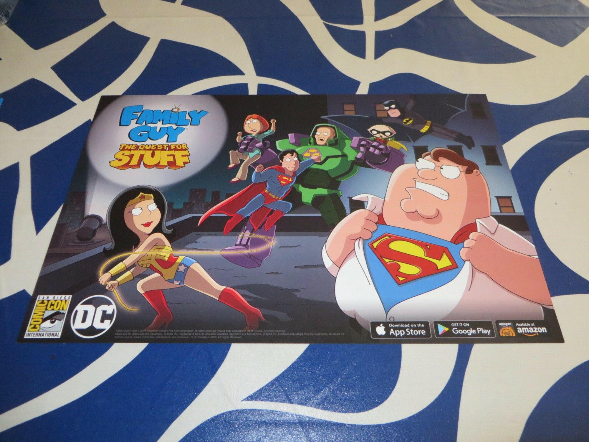 Family Guy Quest for Stuff 2016 Comic-Con exclusive 11x17 poster ...
