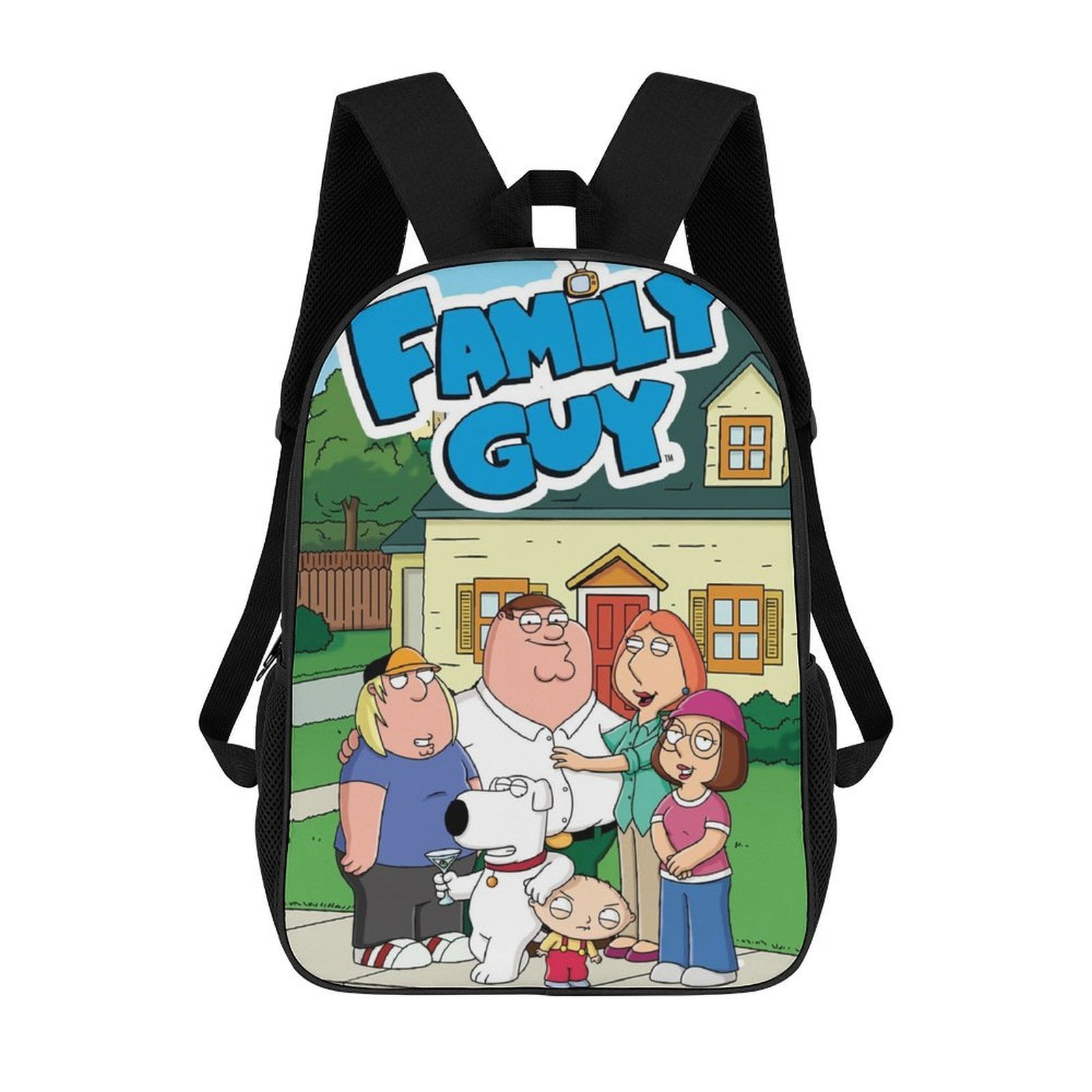 Family Guy School Bag Laptop Backpack Casual Shoulders Daypack Bookbag ...