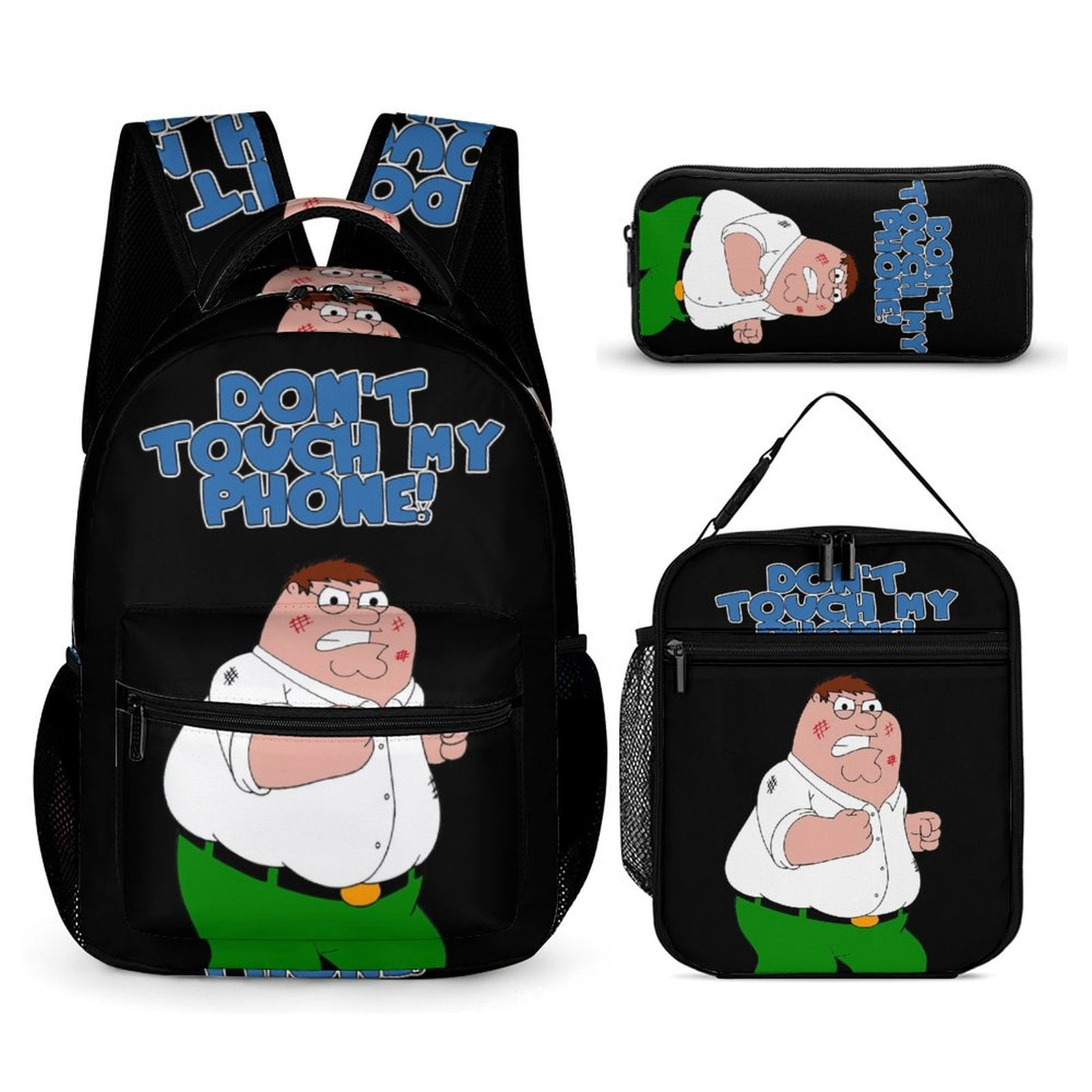 Family Guy Schoolbag 3 Piece Set with Lunch Tote & Pencil Box Multi ...