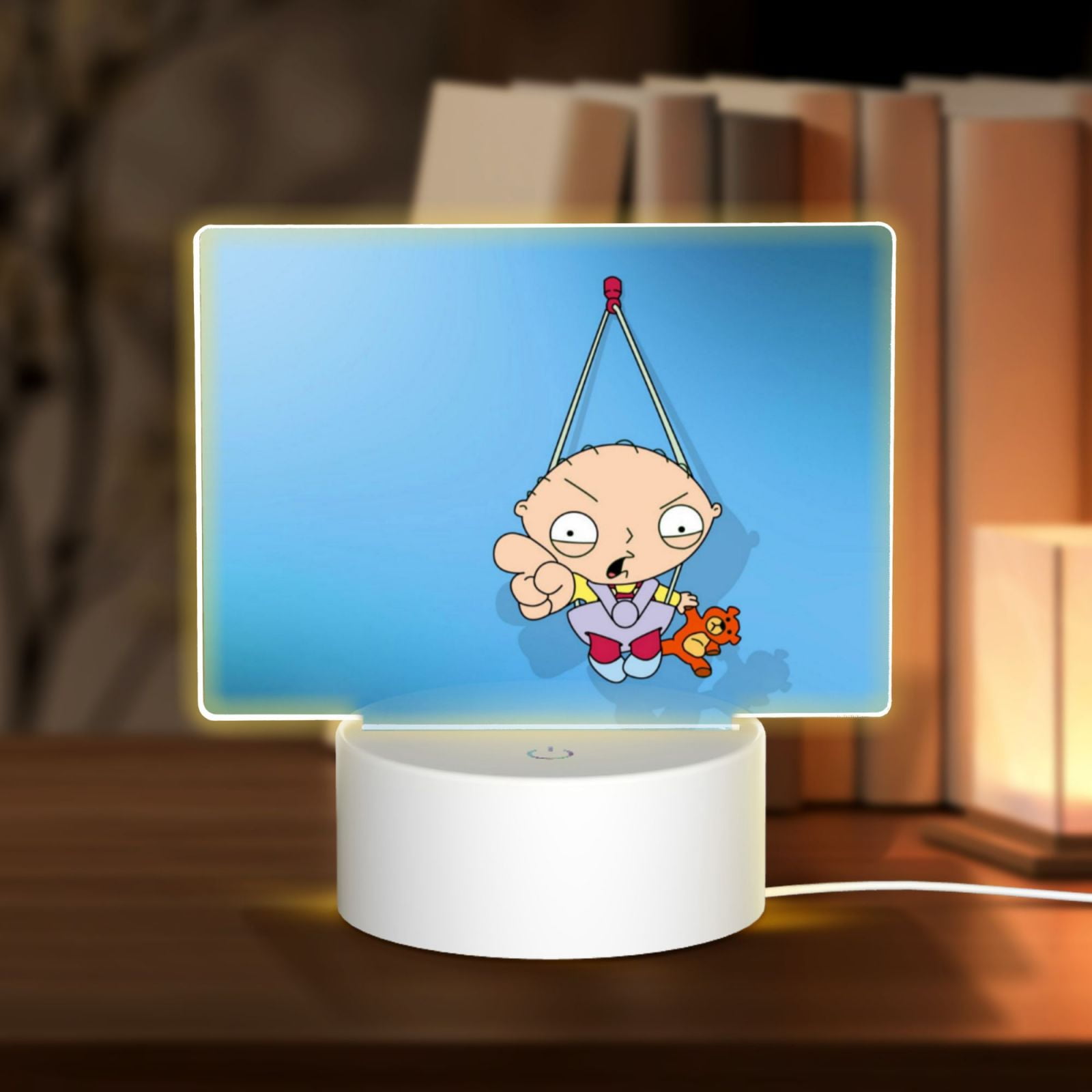 Family Guy Stewie Acrylic Night Light Adjustable 3 Light Modes USB ...