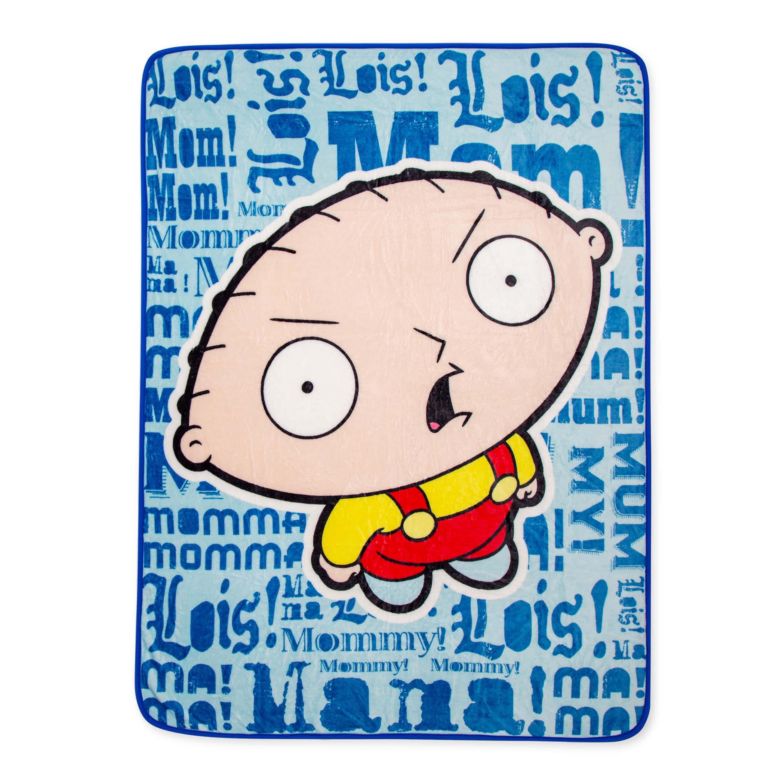 Family Guy Stewie Griffin "Mama" Raschel Throw Blanket | 45 x 60 Inches ...