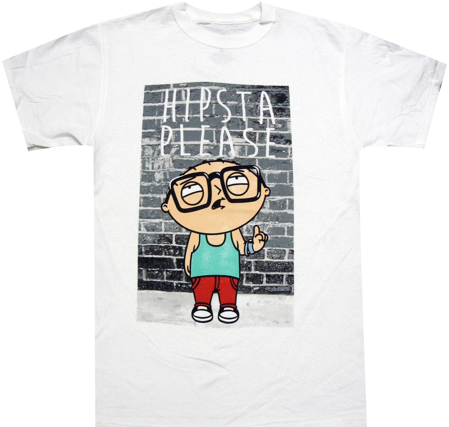 Family Guy Stewie Hipsta Please Adult T-shirt - Walmart.com