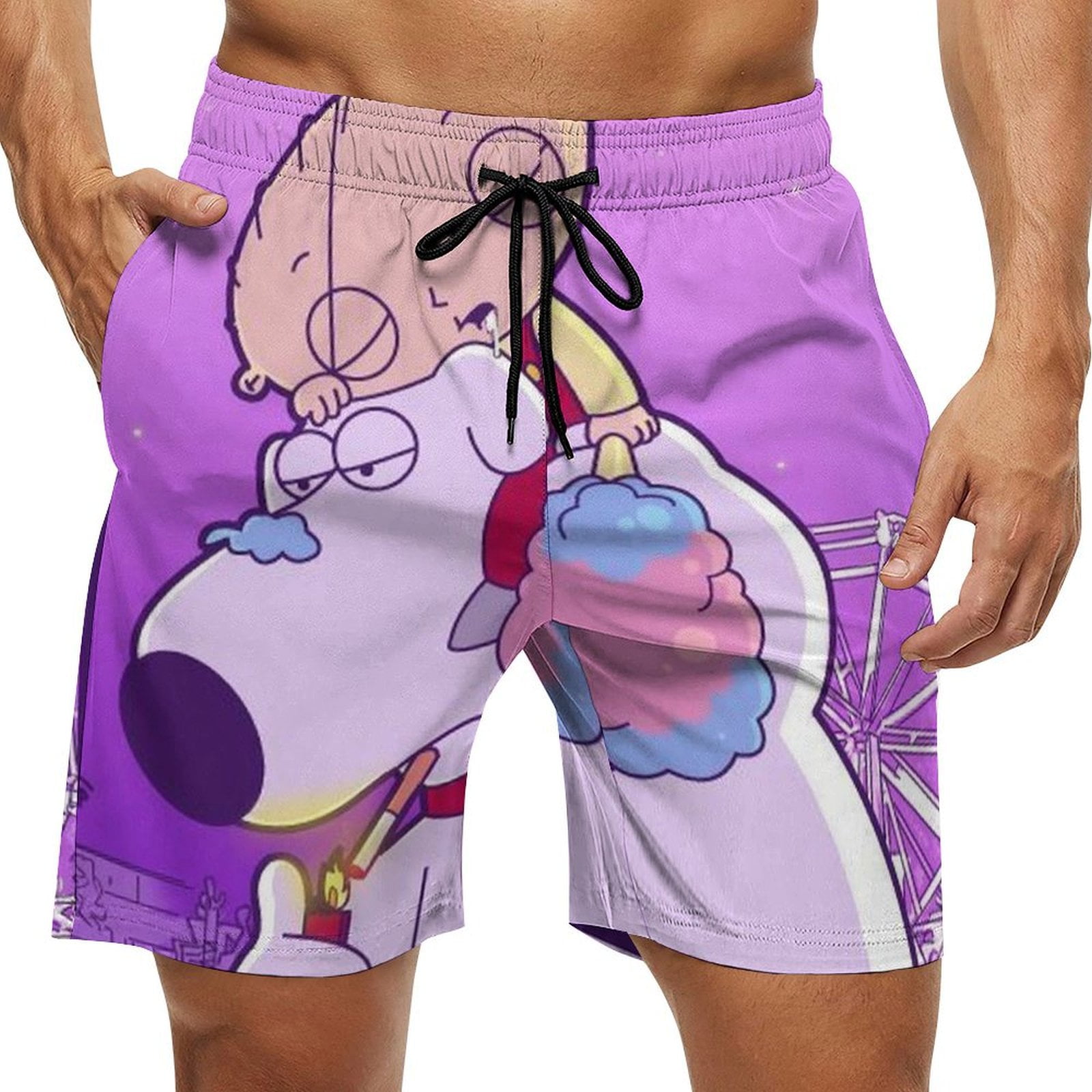 Family Guy Swim Trunks Anime Cute for Men Gift 2XL Family Guy Merch ...