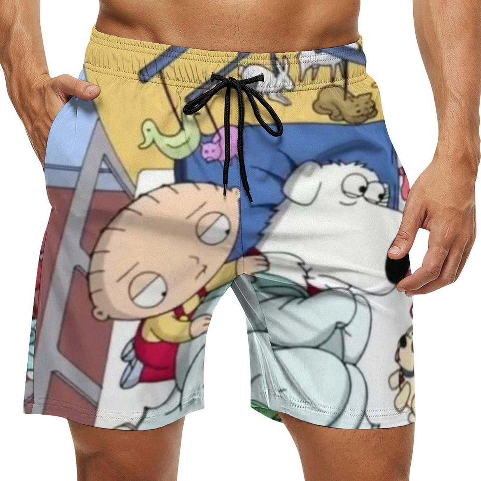 Family Guy Swim Trunks Anime Cute for Men Gift 2XL Family Guy Merch ...