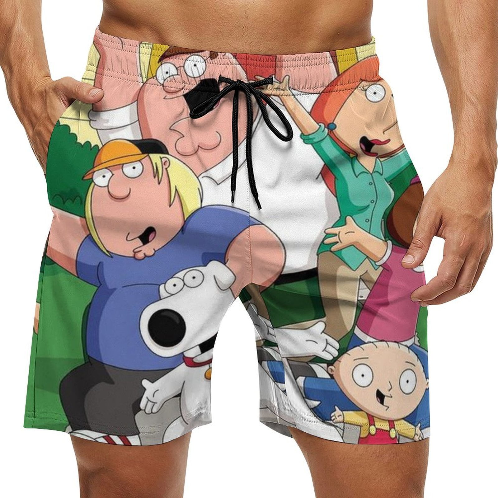 Family Guy Swim Trunks Anime Cute for Men Gift 3XL Family Guy Merch ...