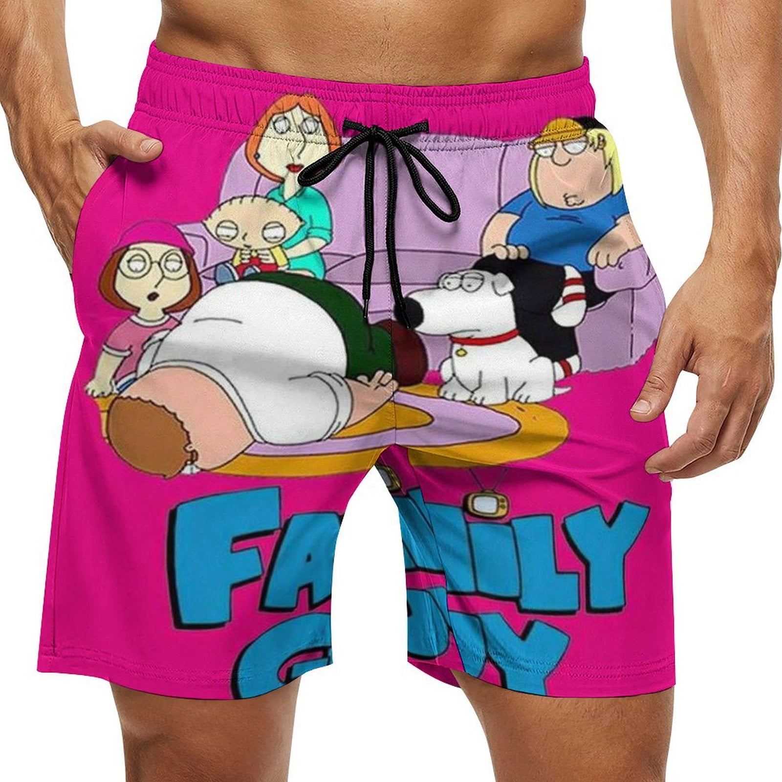Family Guy Swim Trunks Anime Cute for Men Gift L Family Guy Merch ...