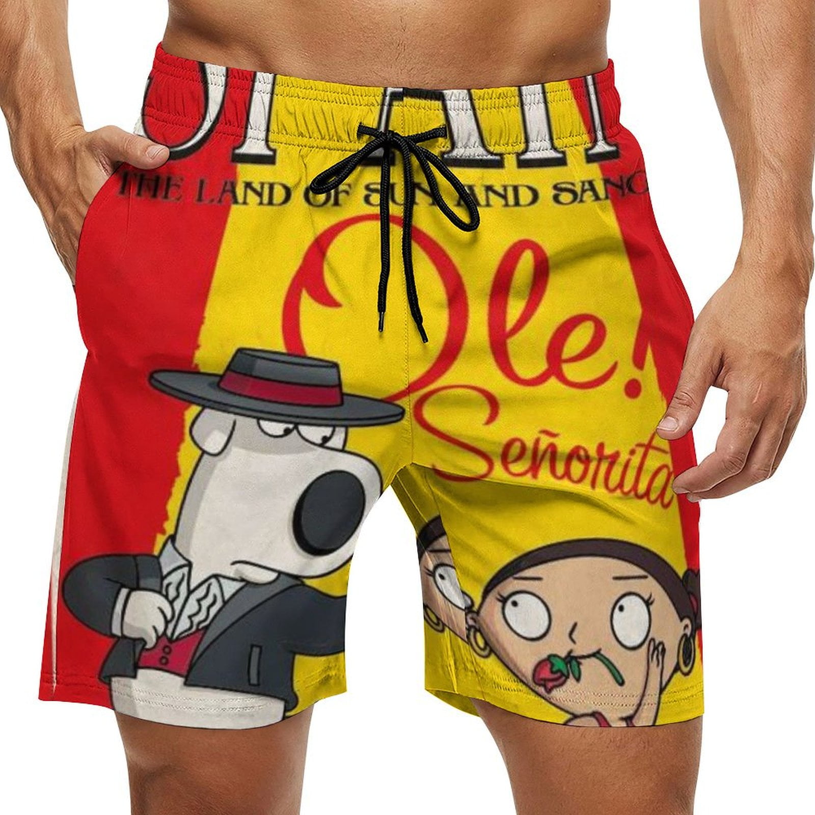 Family Guy Swim Trunks Anime Cute for Men Gift M Family Guy Merch ...