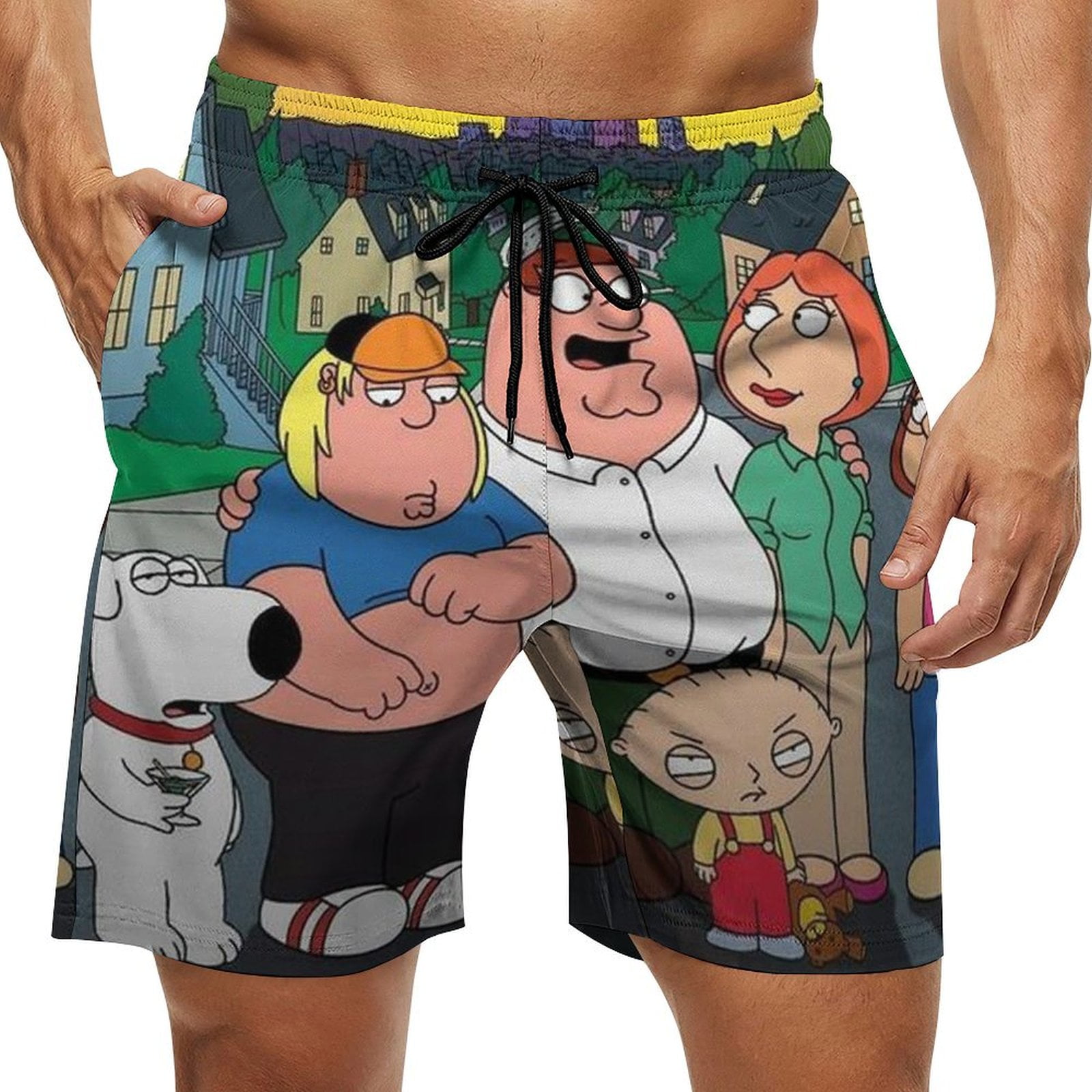 Family Guy Swim Trunks Anime Cute for Men Gift S Family Guy Merch ...