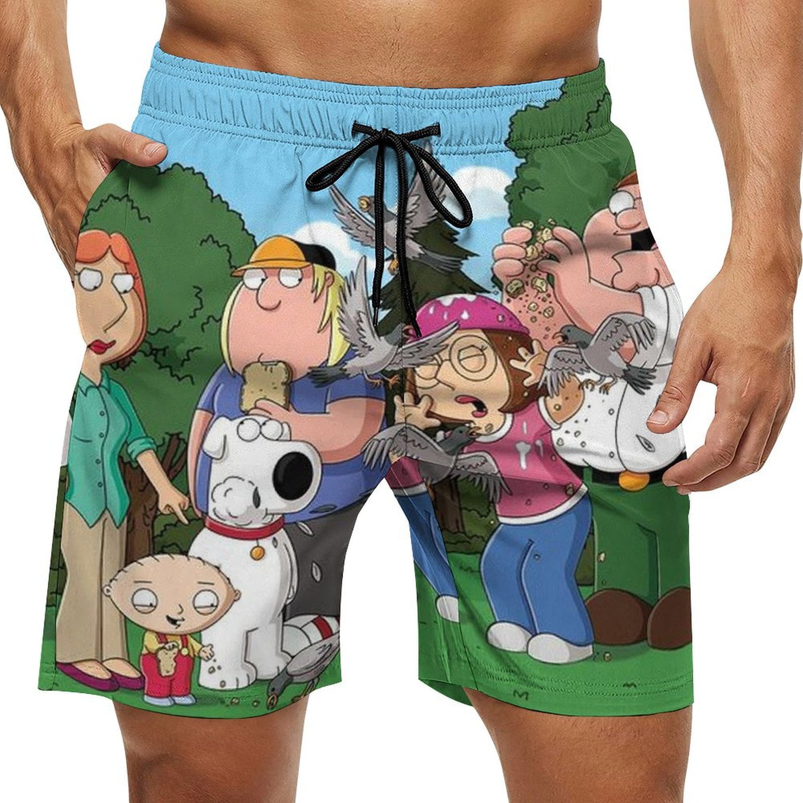 Family Guy Swim Trunks Anime Cute for Men Gift S Family Guy Merch ...