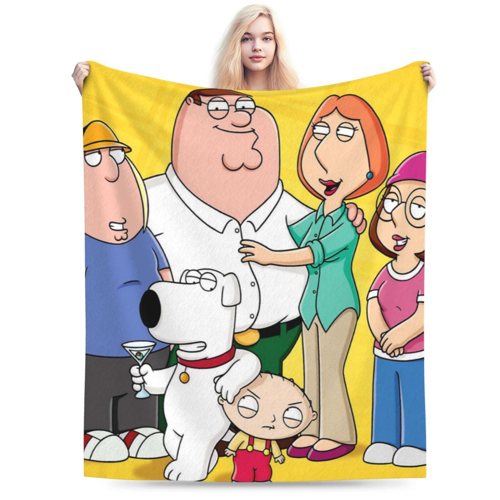 Family Guy Throw Blanket,Ultra-Soft Micro Fleece Blanket,Microfiber ...