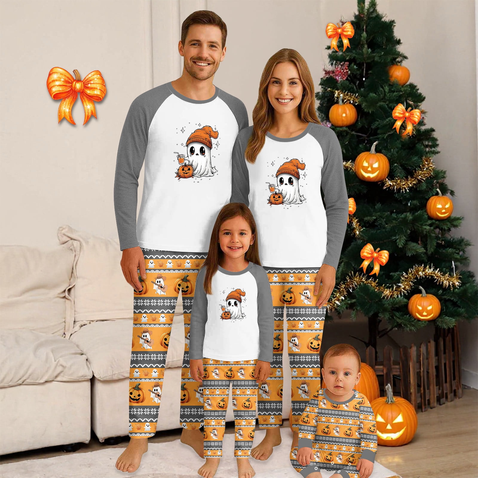 Family Halloween Pajamas Matching Sets for Women Men Couples Kids ...