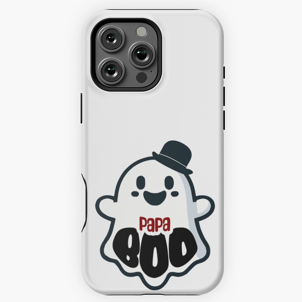 Family Halloween Papa Boo Ghost Phone Case for iPhone 16 15 14 13 12 11 ...