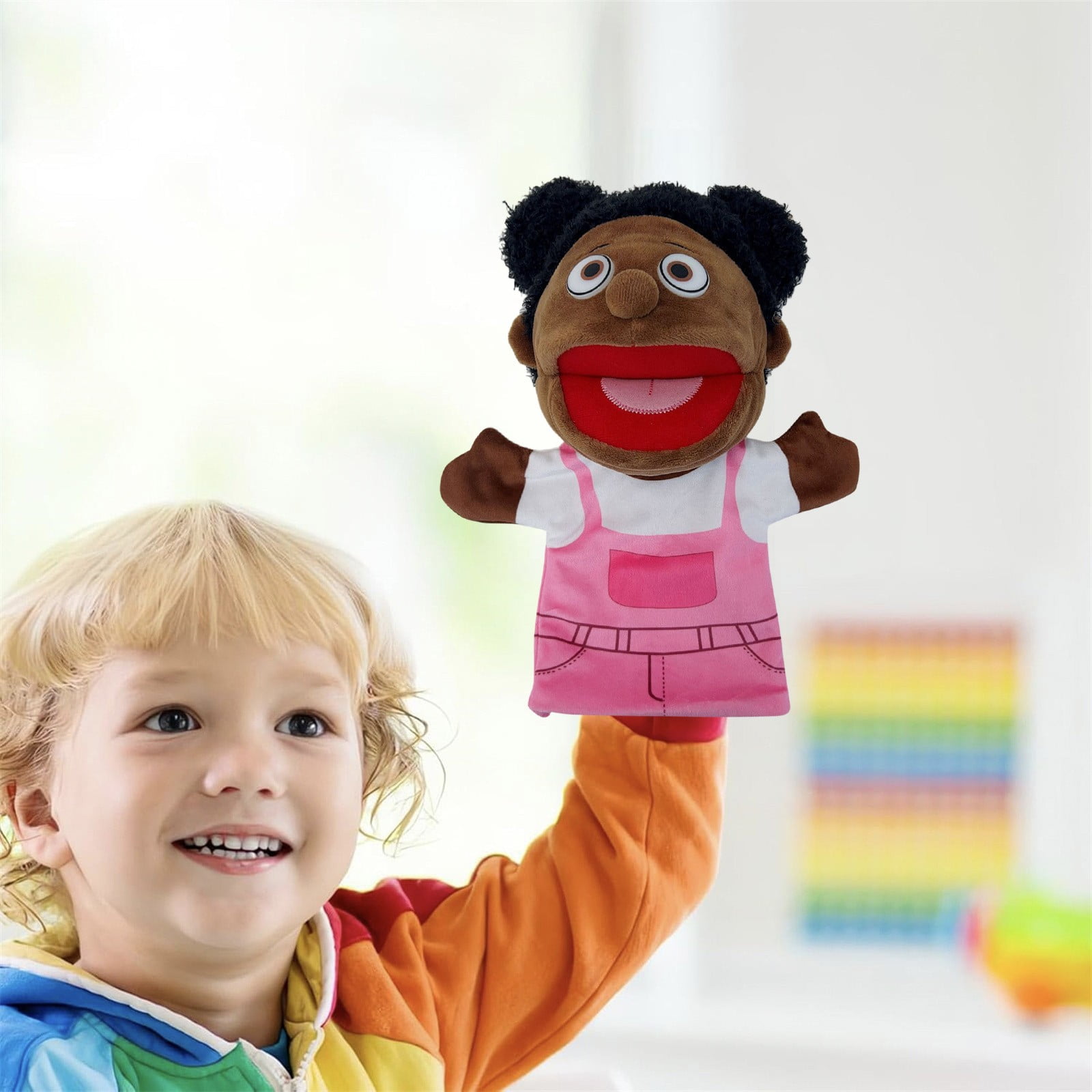 Family Hand Puppets 12 Inch Plush Hand Puppet Toys with Removable Mouth ...