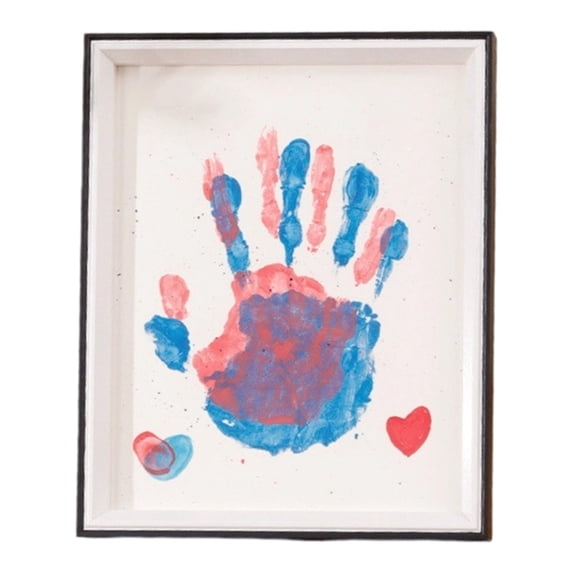 Family Handprint Keepsake Ornament DIY Craft Kit with Wooden Frame and ...