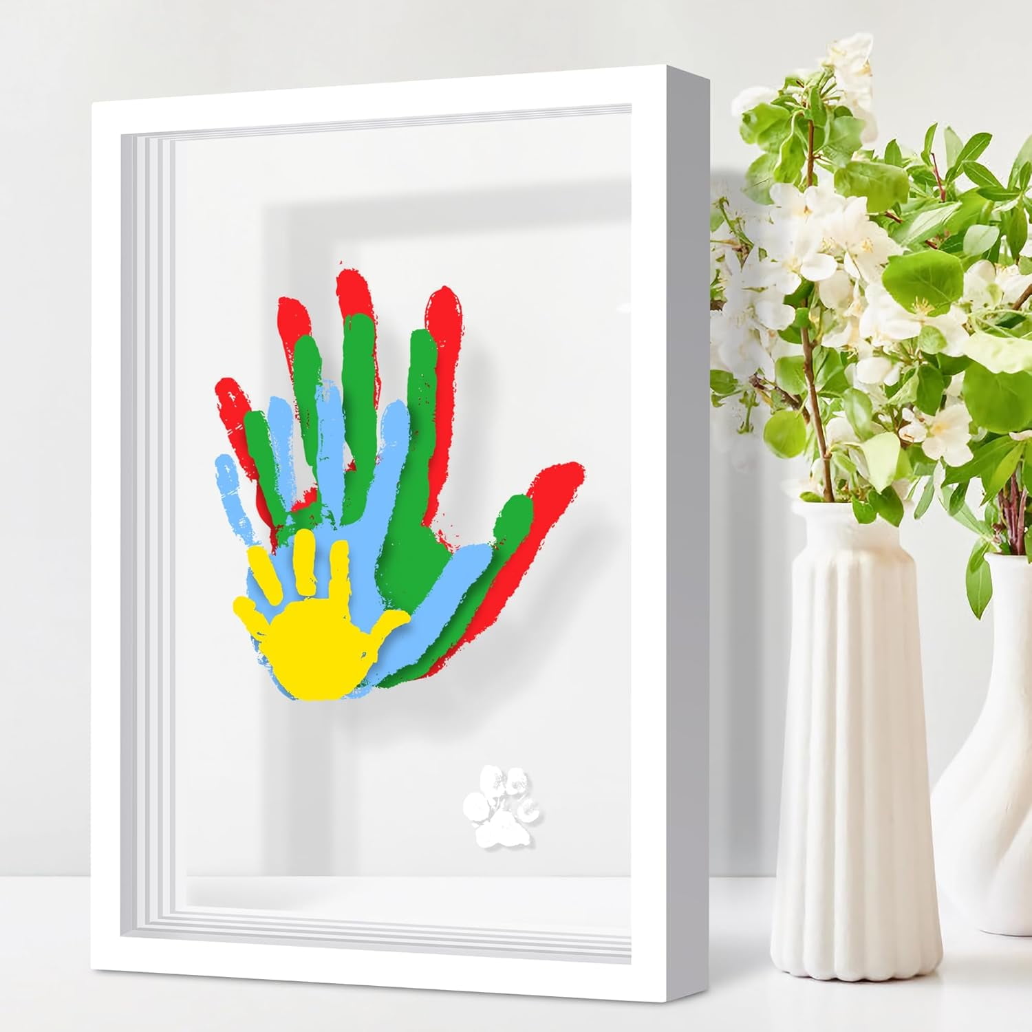 Family Handprint Kit for 5, DIY Craft Keepsake Frame, Hand Print ...