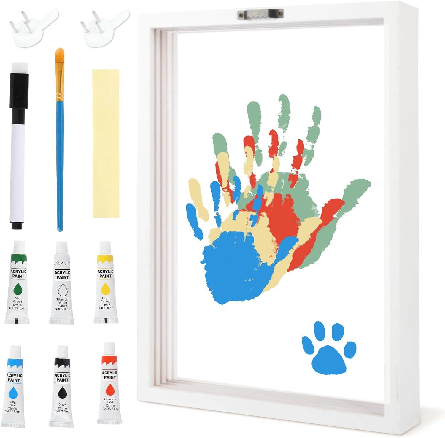 Family Handprint Kit, Baby Hand and Footprint Kit DIY Handmade Keepsake ...