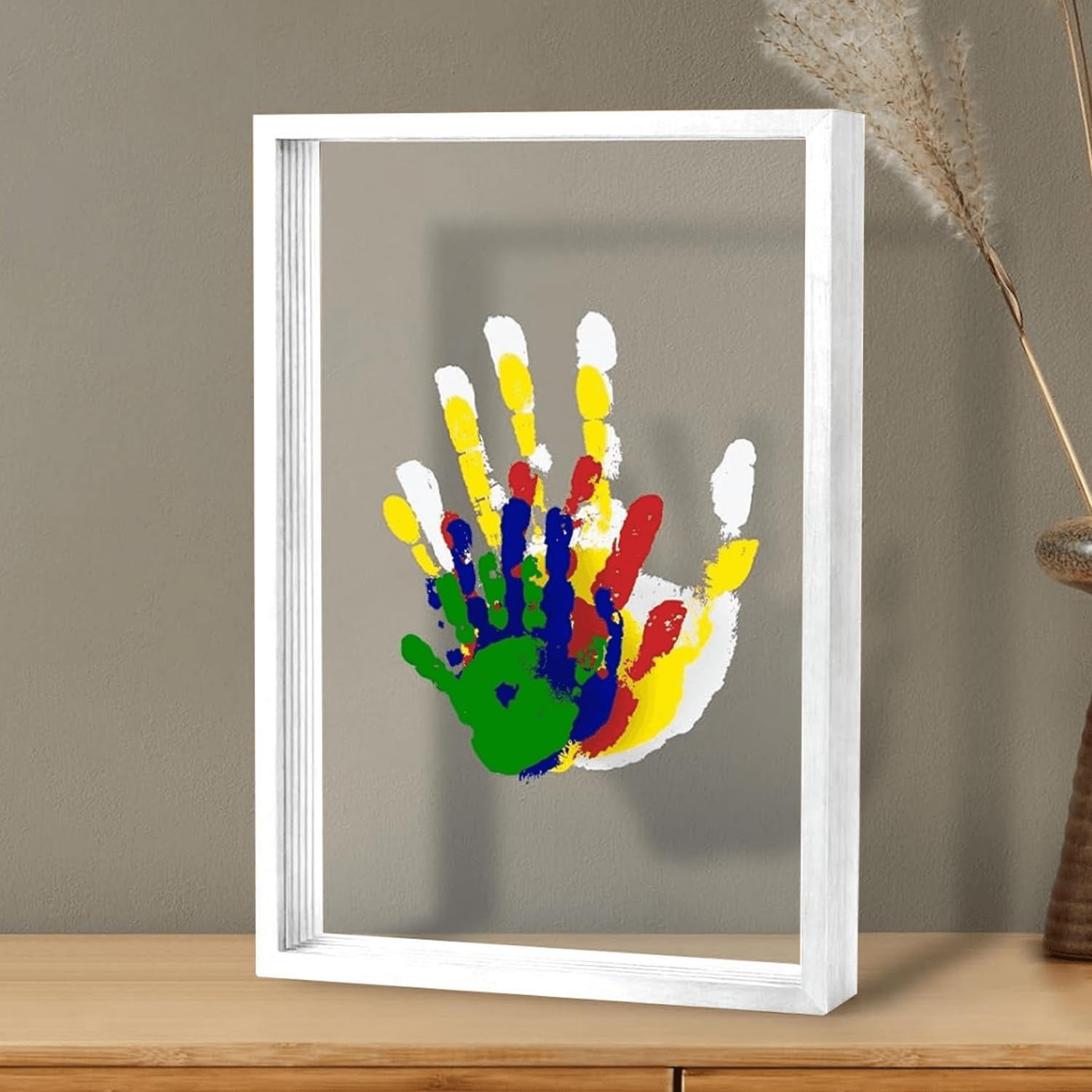 Family Handprint Kit DIY Baby Hand Print Kit Handmade Keepsake Wooden ...