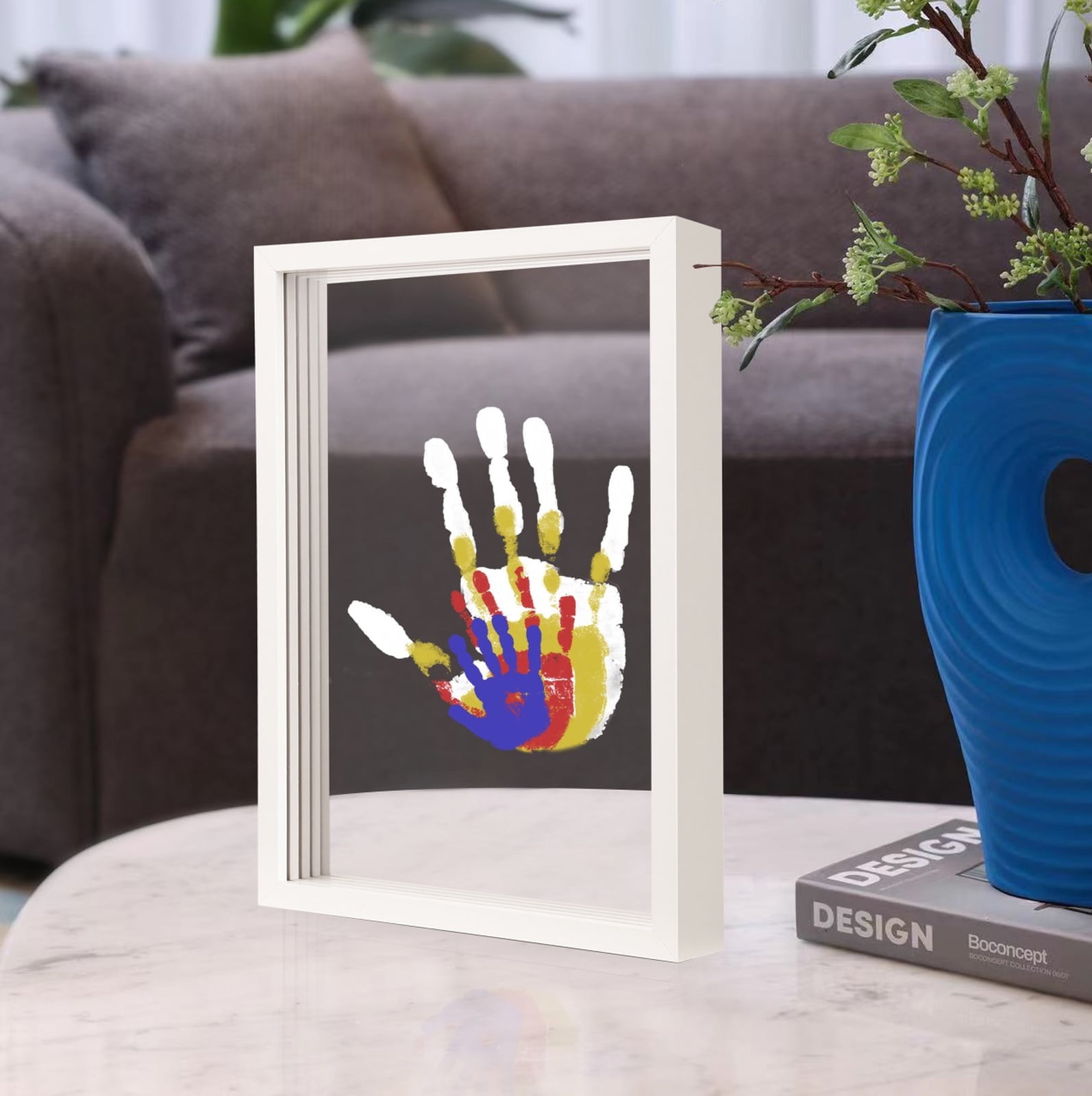 Family Handprint Kit, DIY Craft Keepsake Wood Frame, Endless Gift Set ...