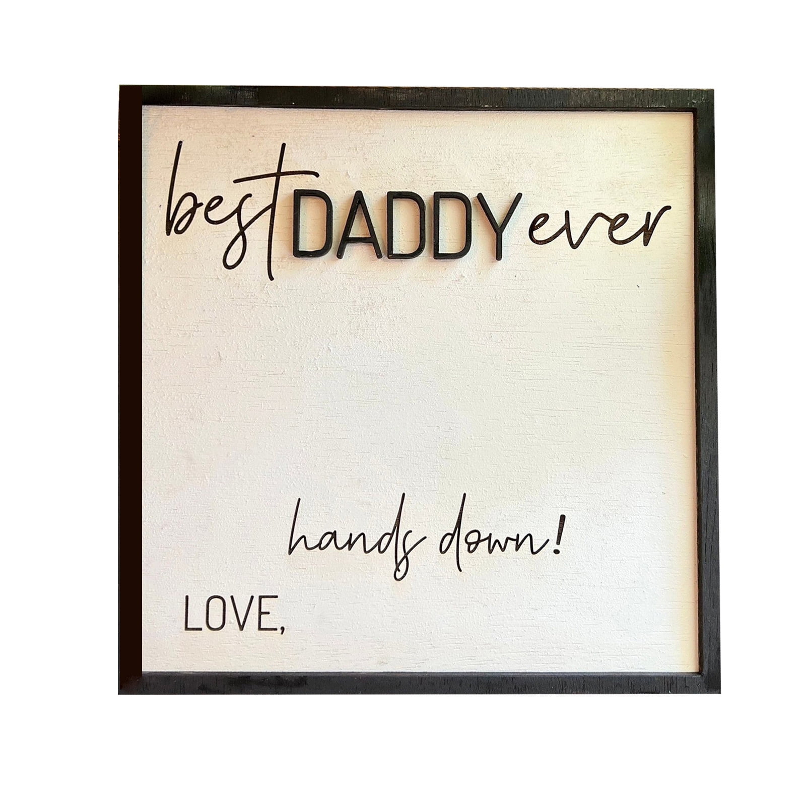 TXFQZL Family Handprint Kit DIY Wooden Frame Craft Keepsake for Father ...