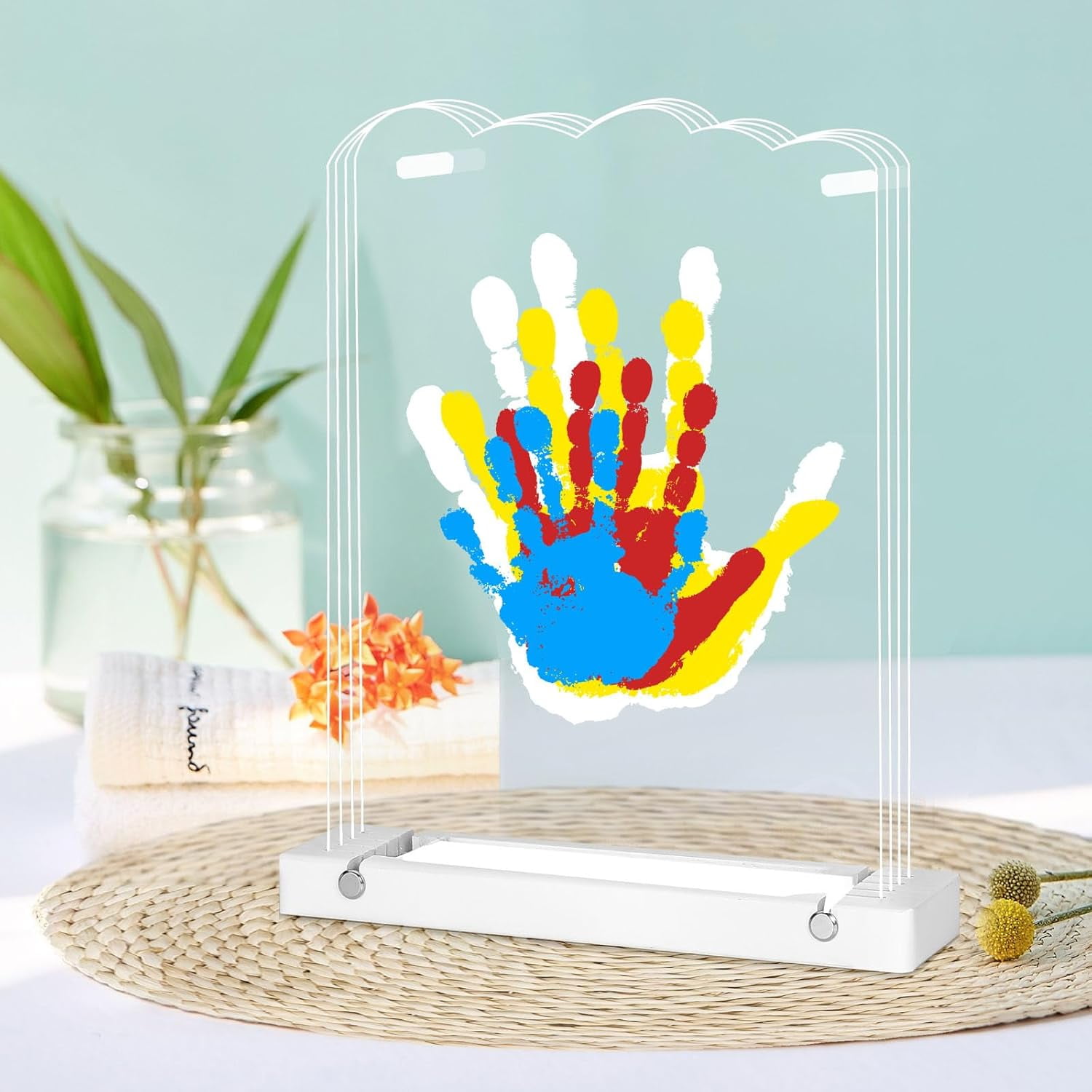 Family Handprint Kit with Light, Baby Hand and Footprint Kit, Family ...