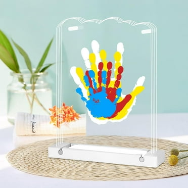 Family Handprint Kit, DIY Craft Keepsake Wood Frame, Endless Gift Set ...
