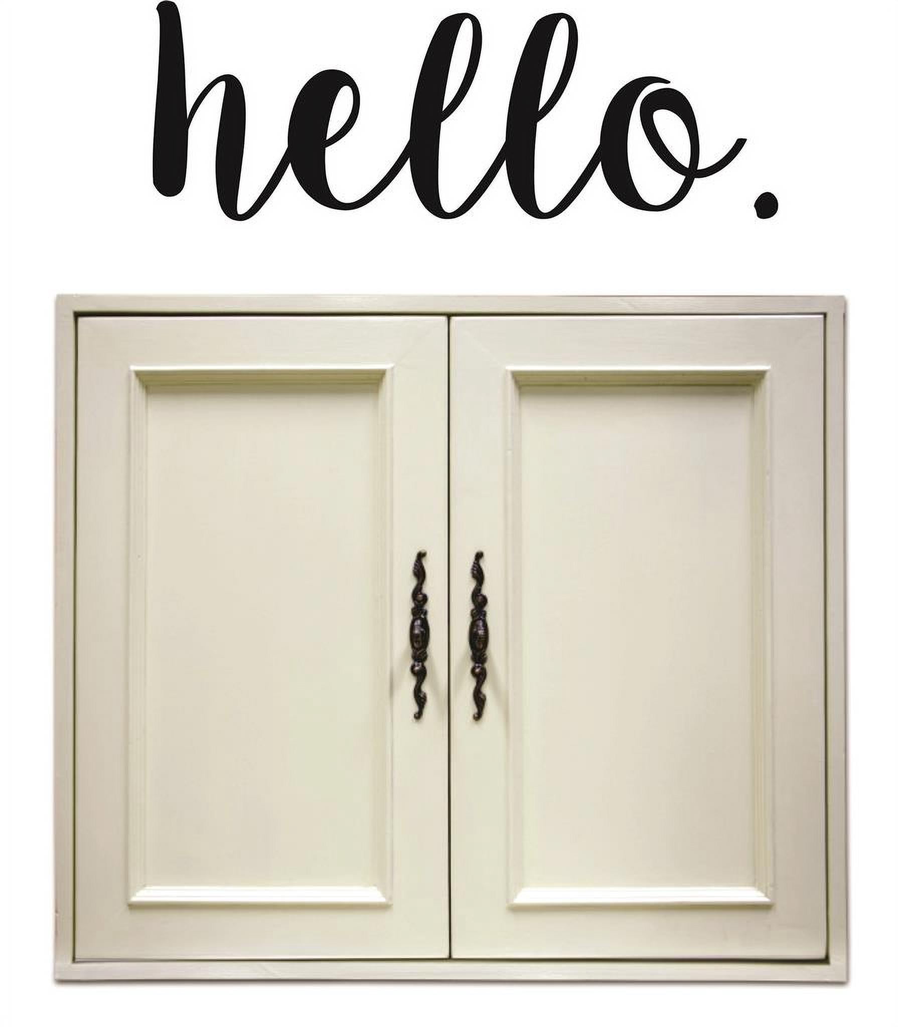 Family Hello Cute Signs Wall Decal Decoration Hello Word Text Cute ...