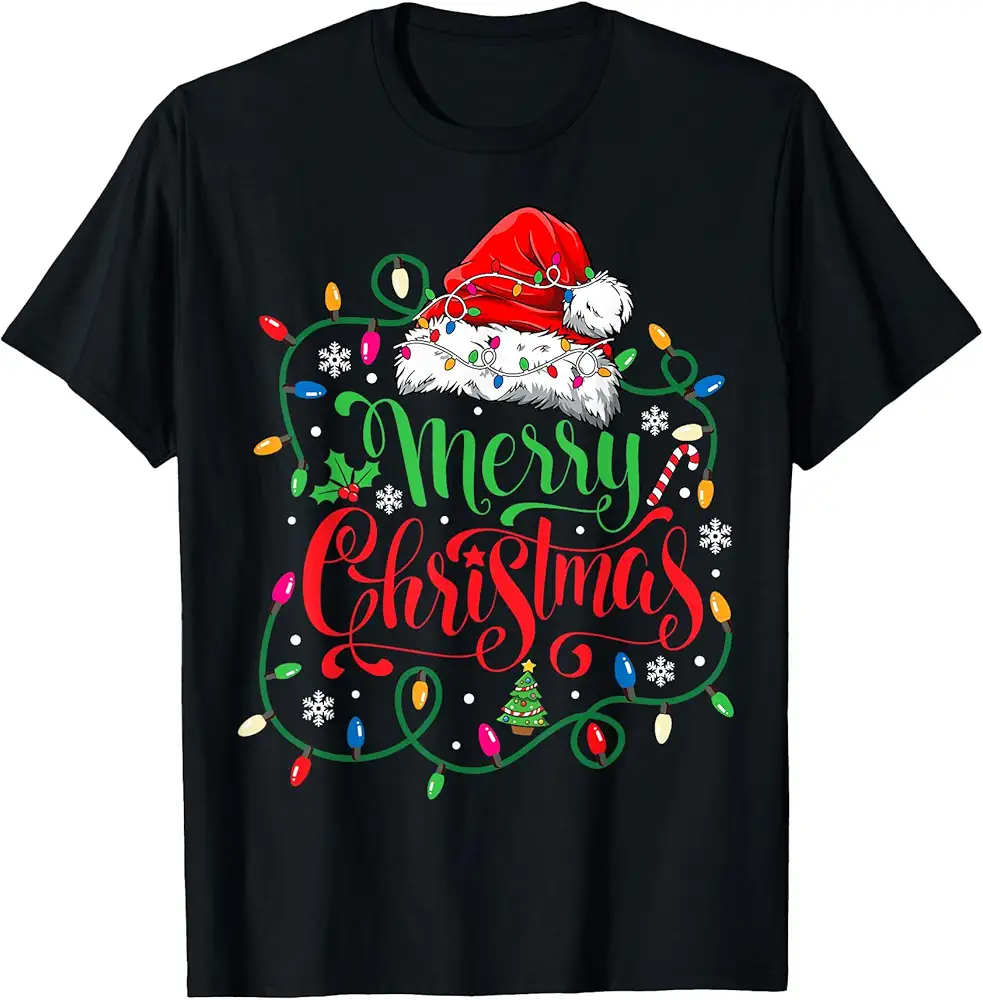 Family Holiday Cheer Classic Christmas Graphic Winter Outfit Unisex T ...