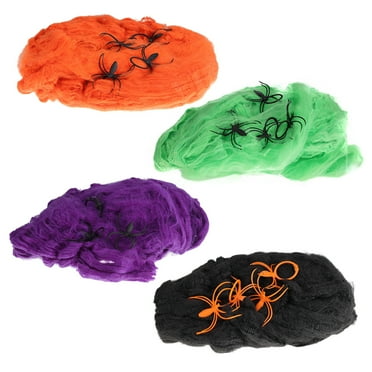 Large 60 Grams Green Glow Spider Webbing Halloween Decoration - Walmart.com
