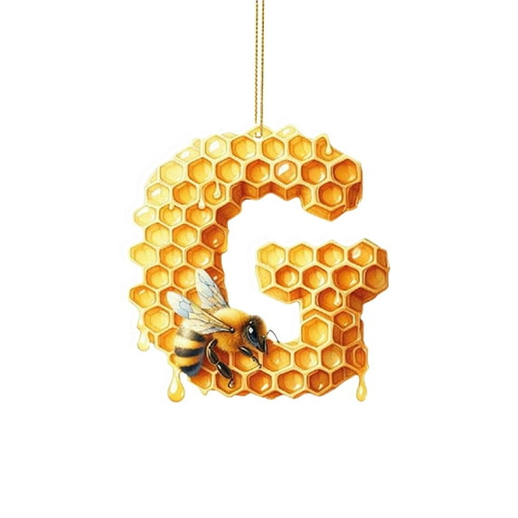 Family Holiday Ornaments Set with 26 Customizable Surname Initials in ...