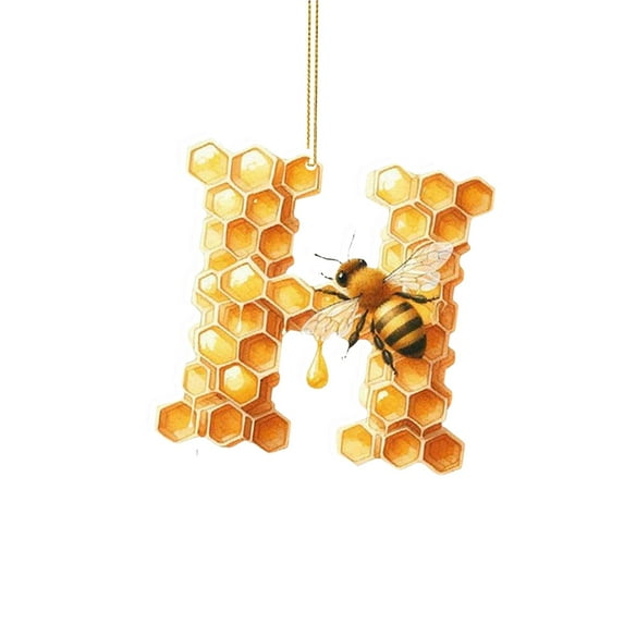 Family Holiday Ornaments Set with 26 Customizable Surname Initials in ...