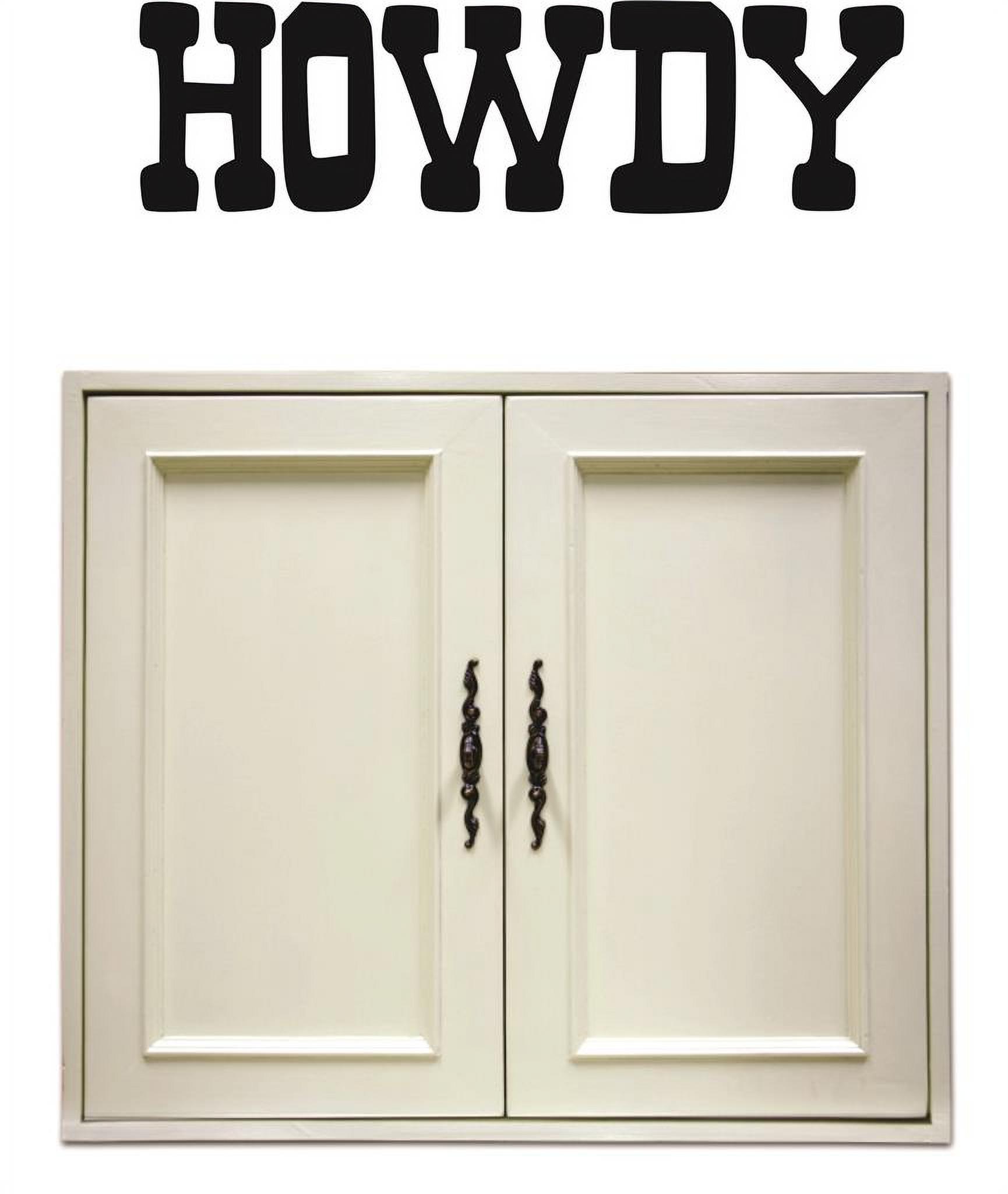 Family Howdy Cute Signs Wall Decal Decoration Howdy Text Cute Doodle ...