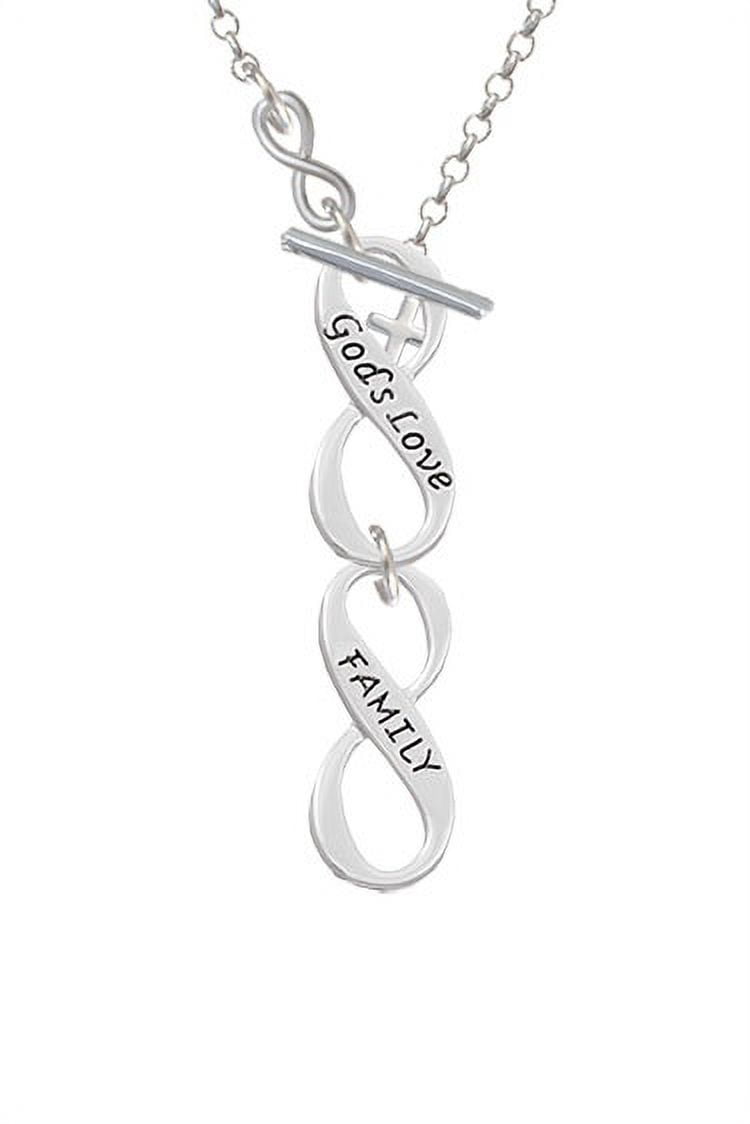 Family Infinity Sign - To Infinity God's Love Toggle Necklace - Walmart.com