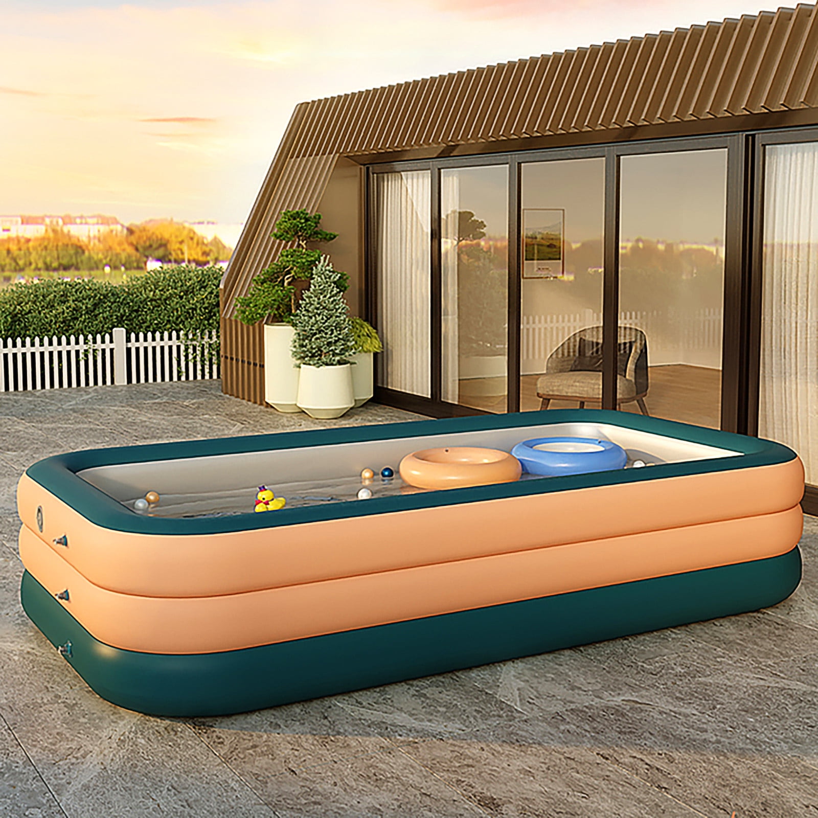 Family Inflatable Swimming Pool, Inflatable Pool for Baby, Kiddie, Kids ...