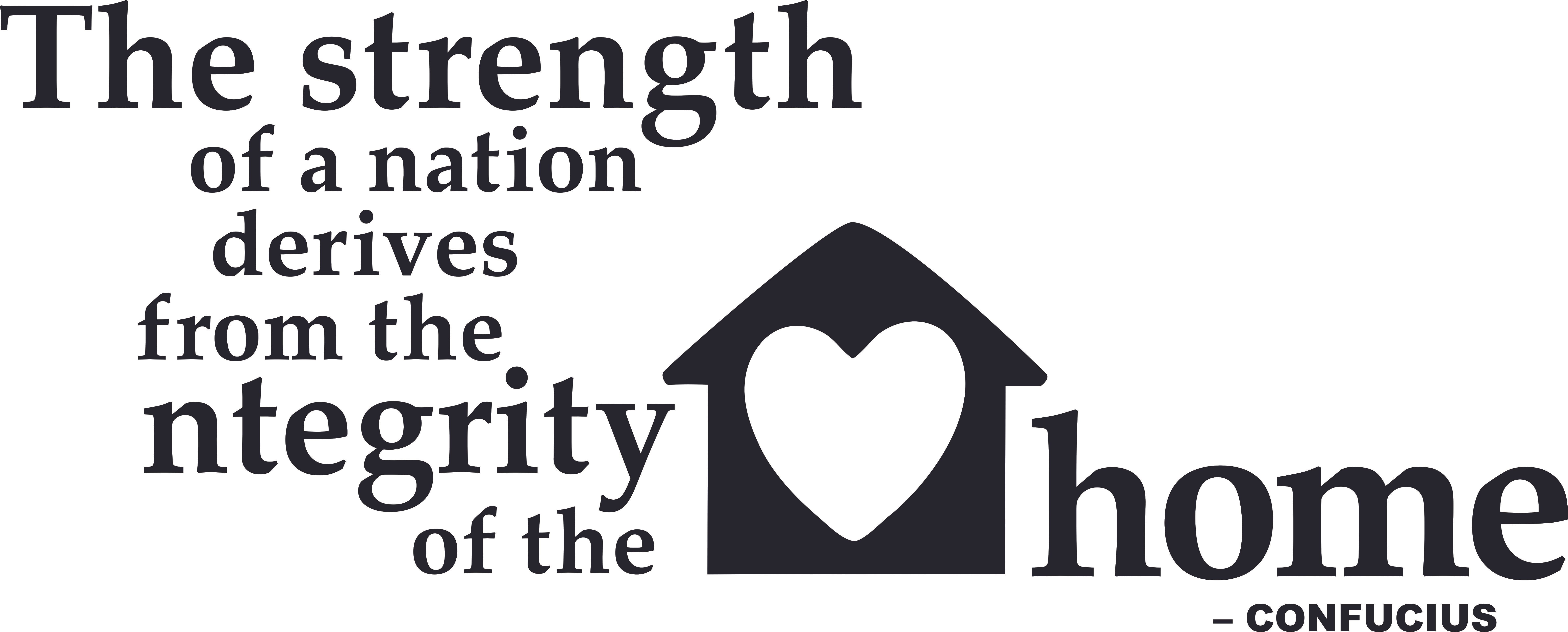 Family Integrity Confucius Quotes Customized Wall Decal - Custom Vinyl ...