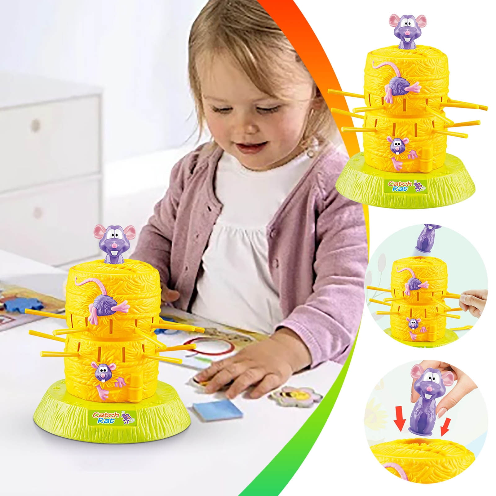 Family Interactive Mouse Catching Game - Educational Toy for Kids Ages ...