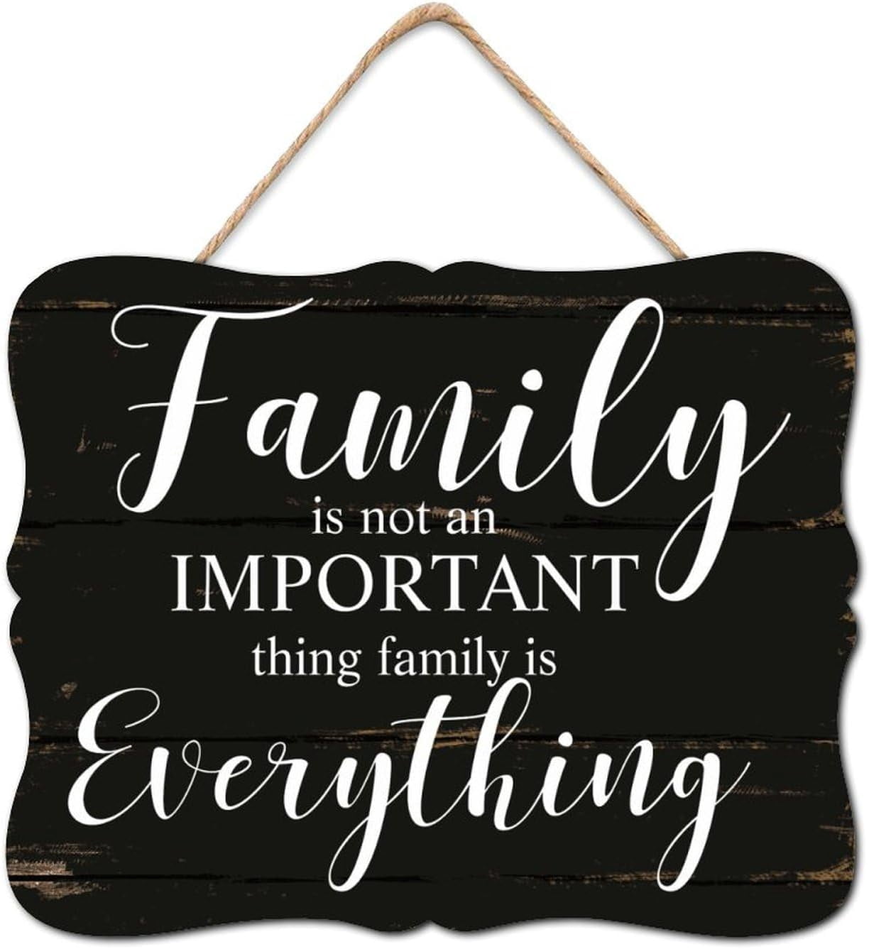 Family Is Not An Important Thing Family Is Everything Wood Hanging ...