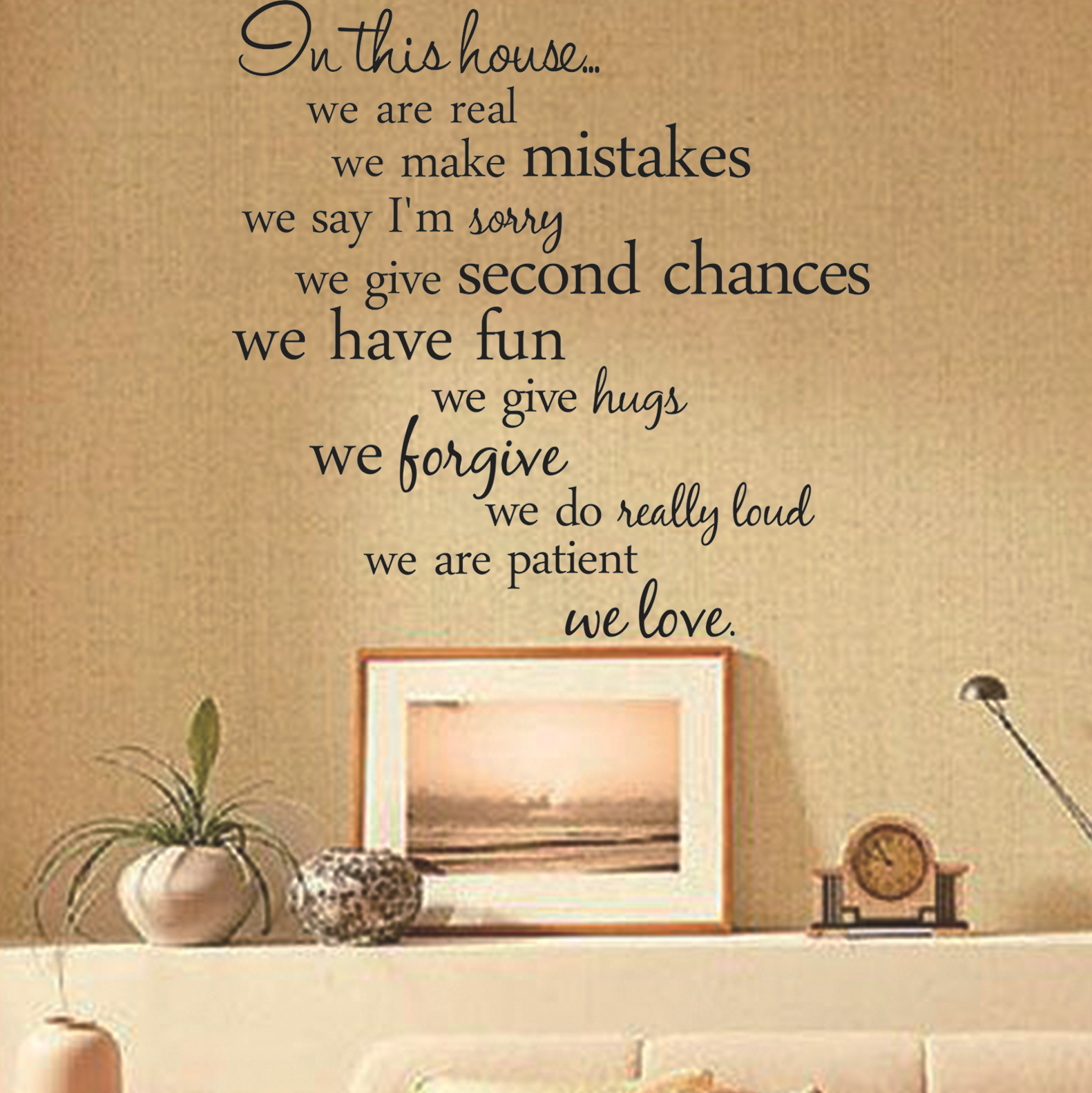 Family Letters Proverbs Print House Rule In this house WE ARE FAMILY ...