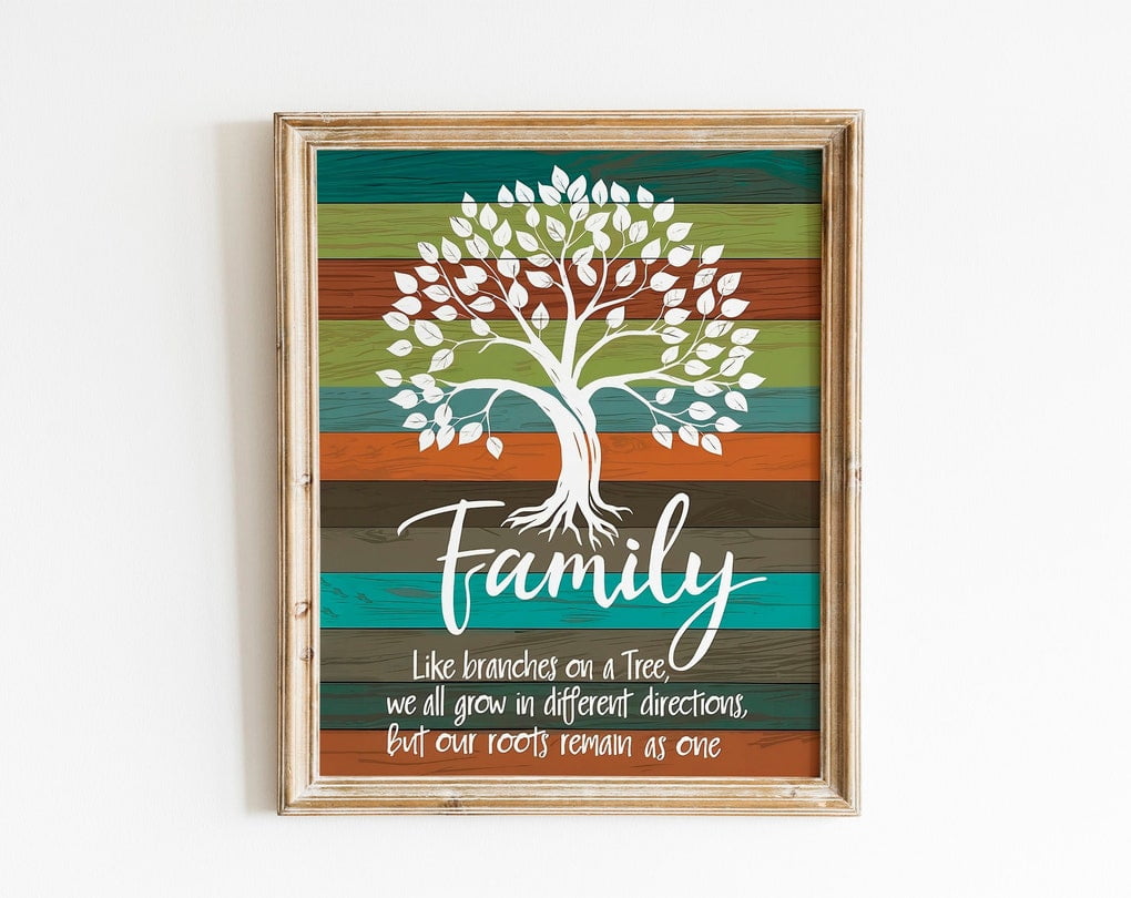 Family Like Branches On A Tree Sign Family Wall Decor Wedding Gift ...