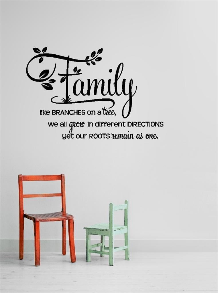 Family Family Like Branches on tree Inspirational Quotes & Sayings Wall ...