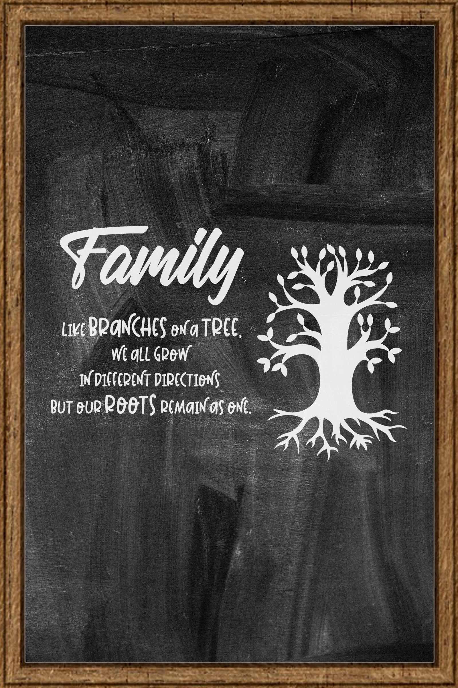 Family Like Tree Branches We Grow Different Directions Same Roots Tin ...