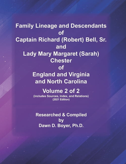 Family Lineage and Descendants of Captain Richard (Robert) B - Walmart.com