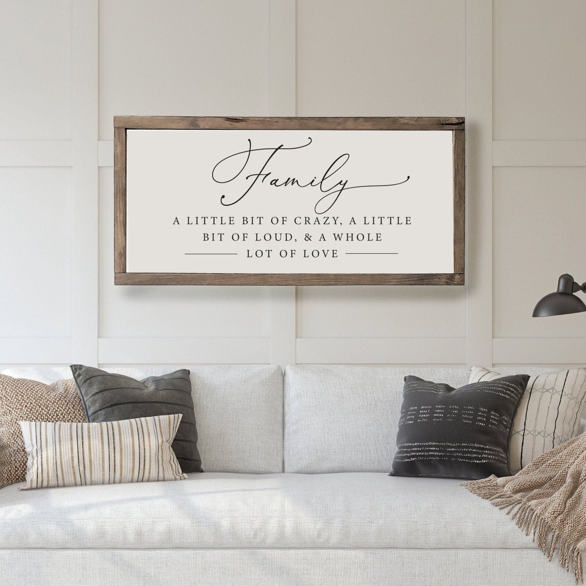 Family A Little Bit of Crazy Sign Poster Wall Decor Inspirational Signs ...