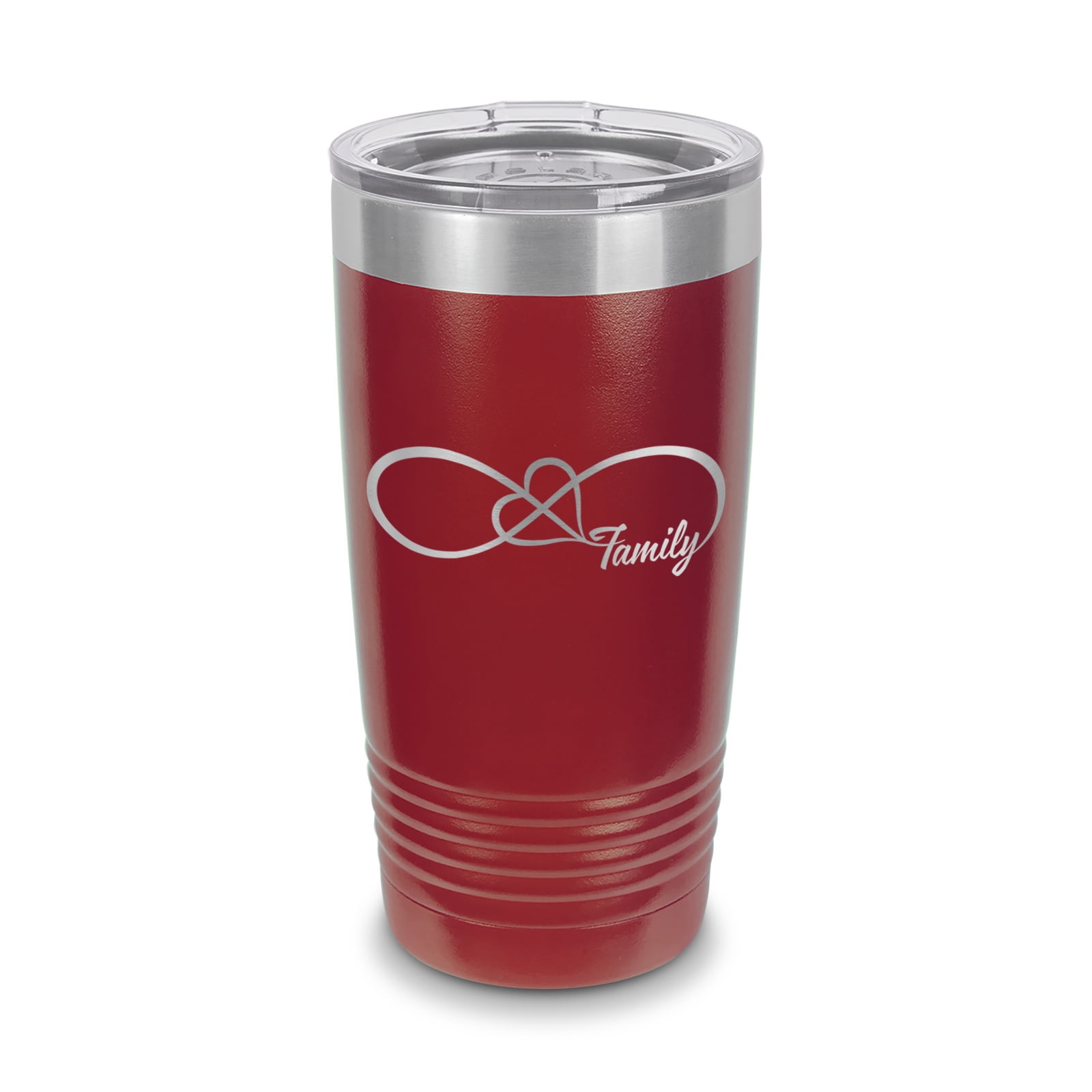 Family Love Heart Infinity Forever Symbol Tumbler 20 oz - Laser ...