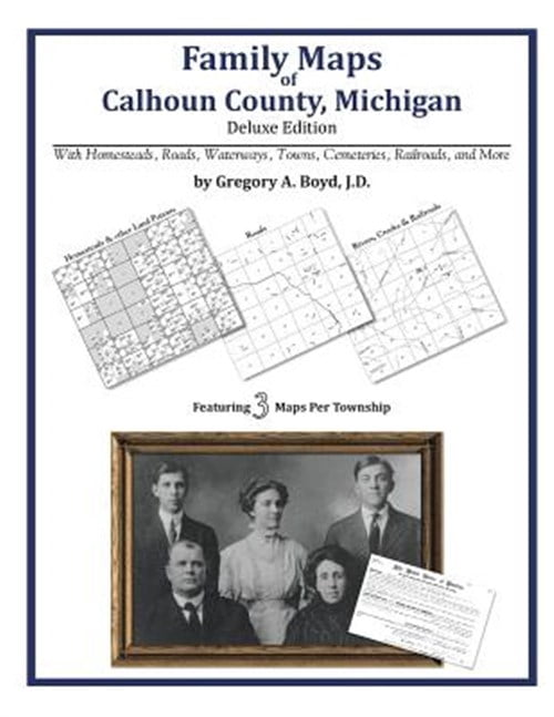 Pre-Owned Family Maps of Calhoun County, Michigan - Walmart.com