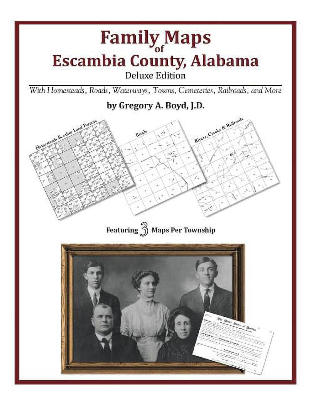 Family Maps of Escambia County, Alabama, Deluxe Edition - Walmart ...