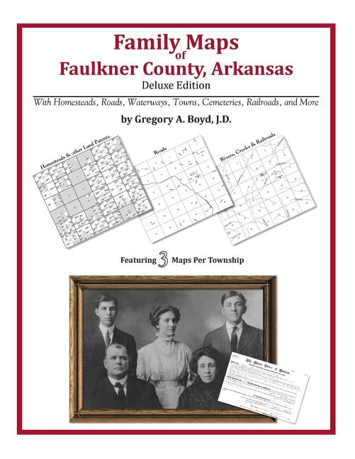 Family Maps of Faulkner County, Arkansas (Paperback) - Walmart Business ...