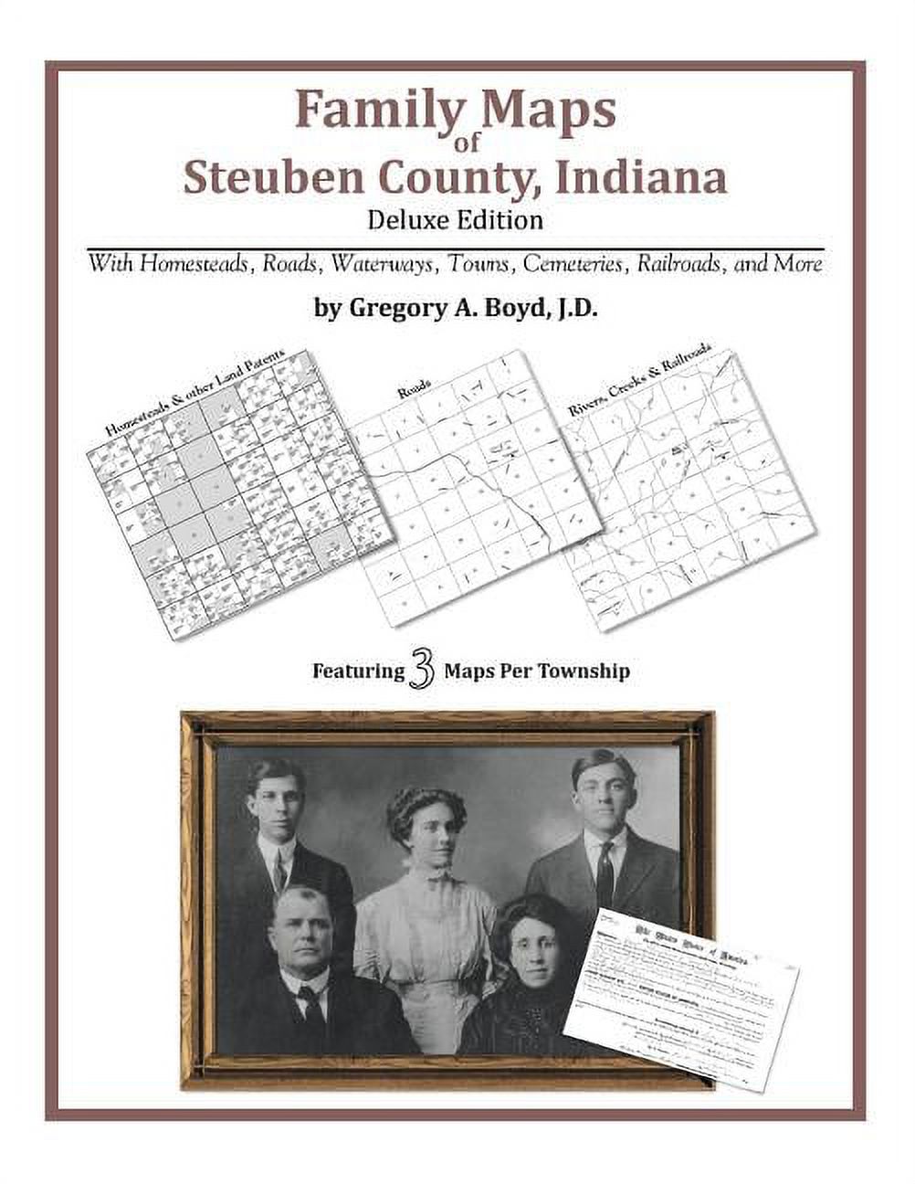 Family Maps of Steuben County, Indiana - Walmart.com